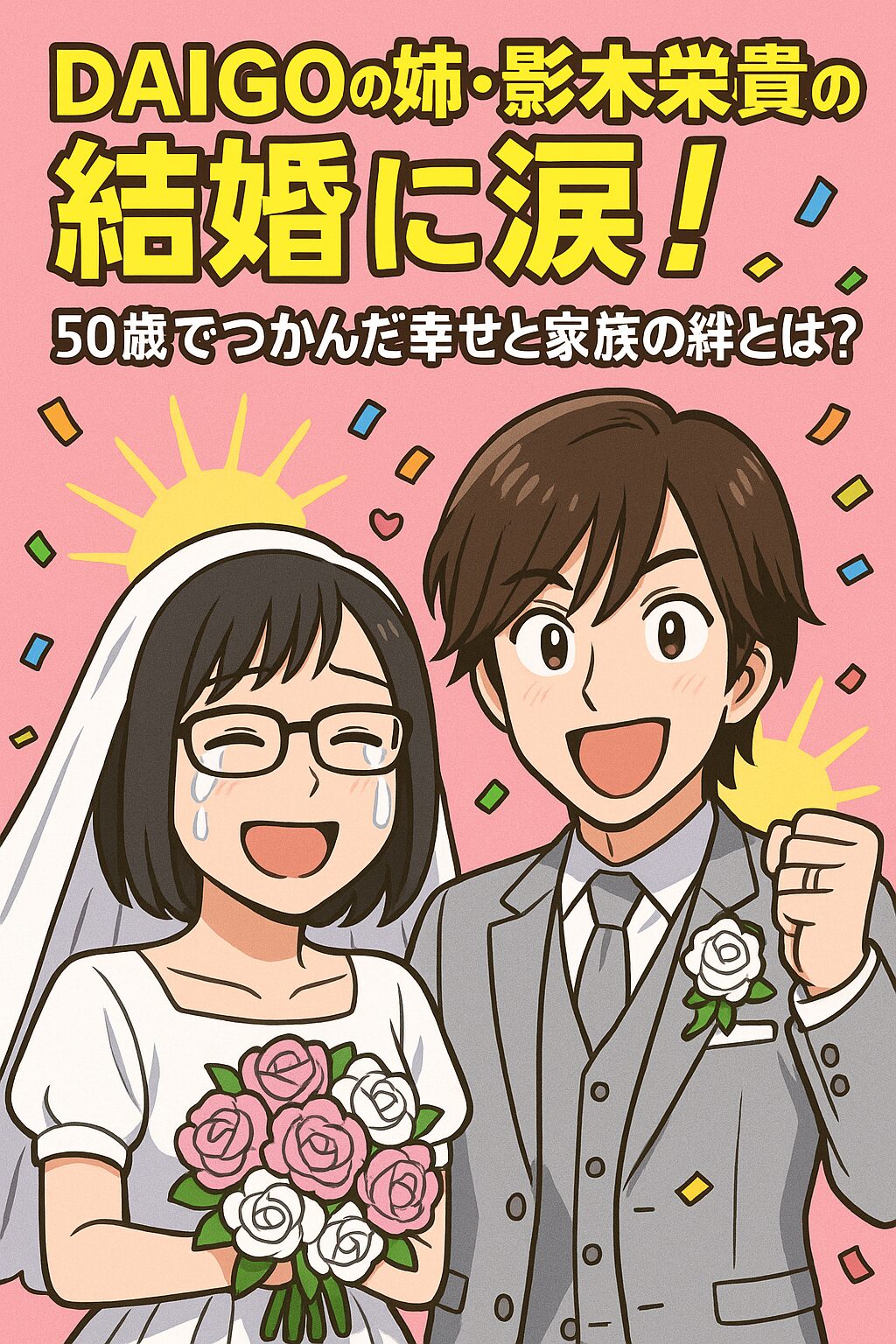 DAIGOの姉・影木栄貴の結婚に涙！50歳でつかんだ幸せと家族の絆とは？ | MTブログ